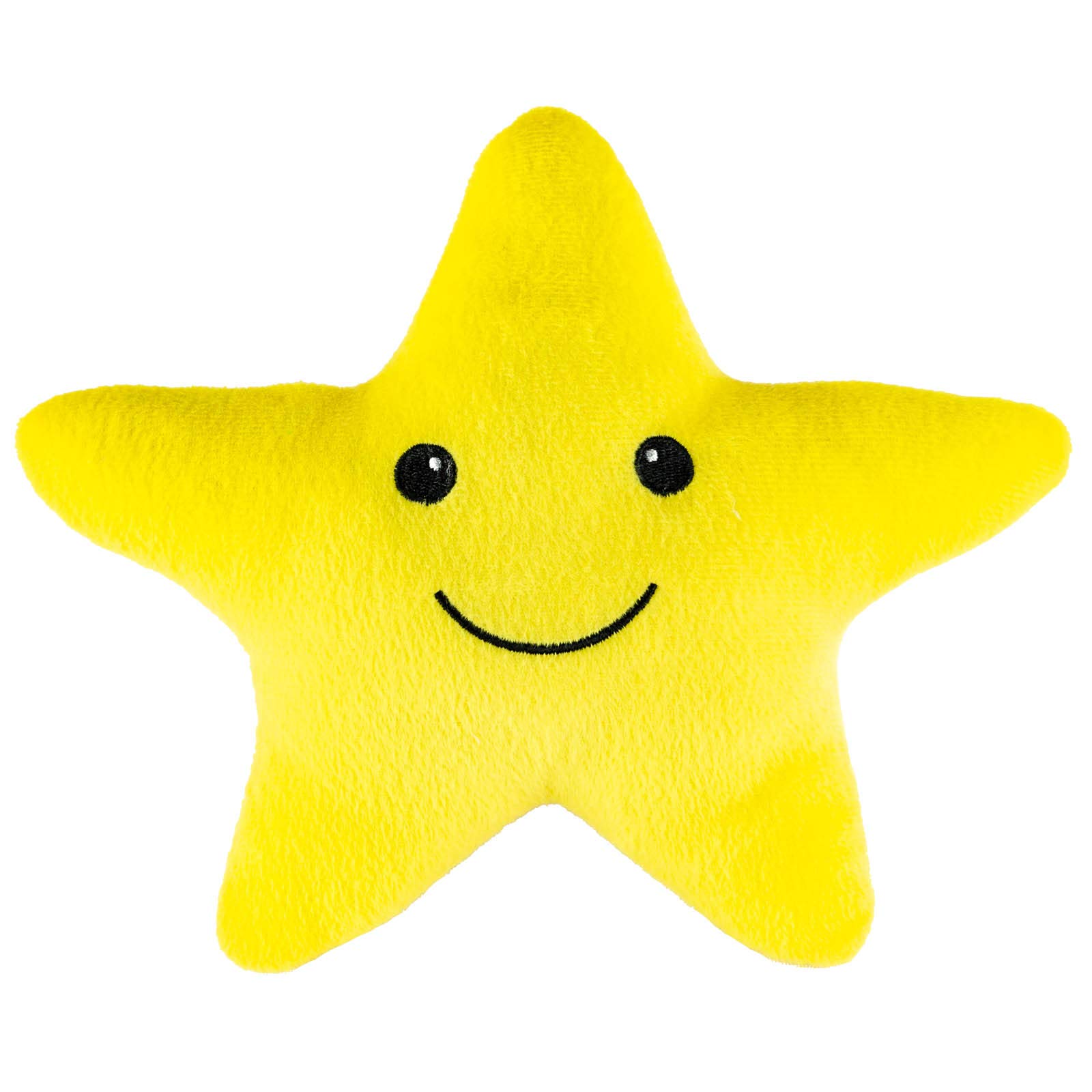 Giftable World Metropawlin Pet 9 Inch Plush Pet Toy Smiling Star, Moon, Sun with Squeaker Dog Chew Toy