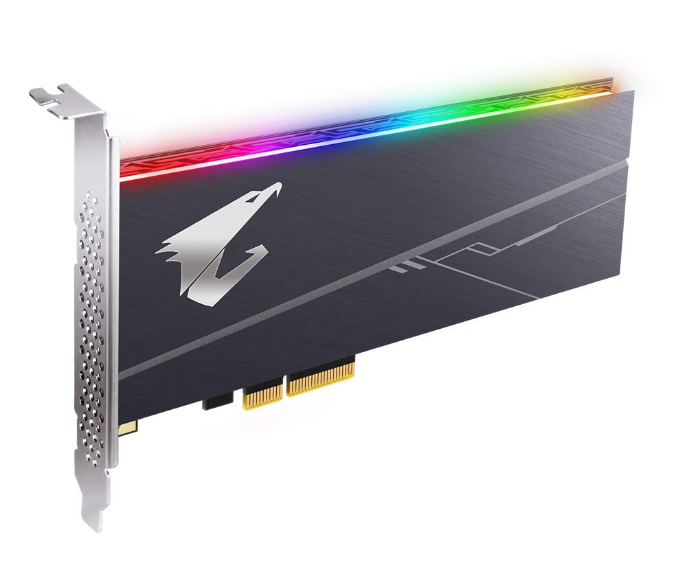GIGABYTE 1TB Aorus RGB AIC NVMe 1.3 PCI-Express 3.0 x4 SSD Solid State Disk
