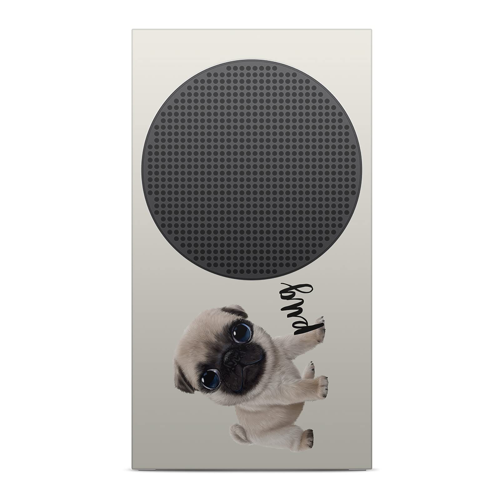 Head Case Designs Officially Licensed Animal Club International Pug Faces Matte Vinyl Sticker Gaming Skin Case Cover Compatible with Xbox Series S Console and Controller Bundle