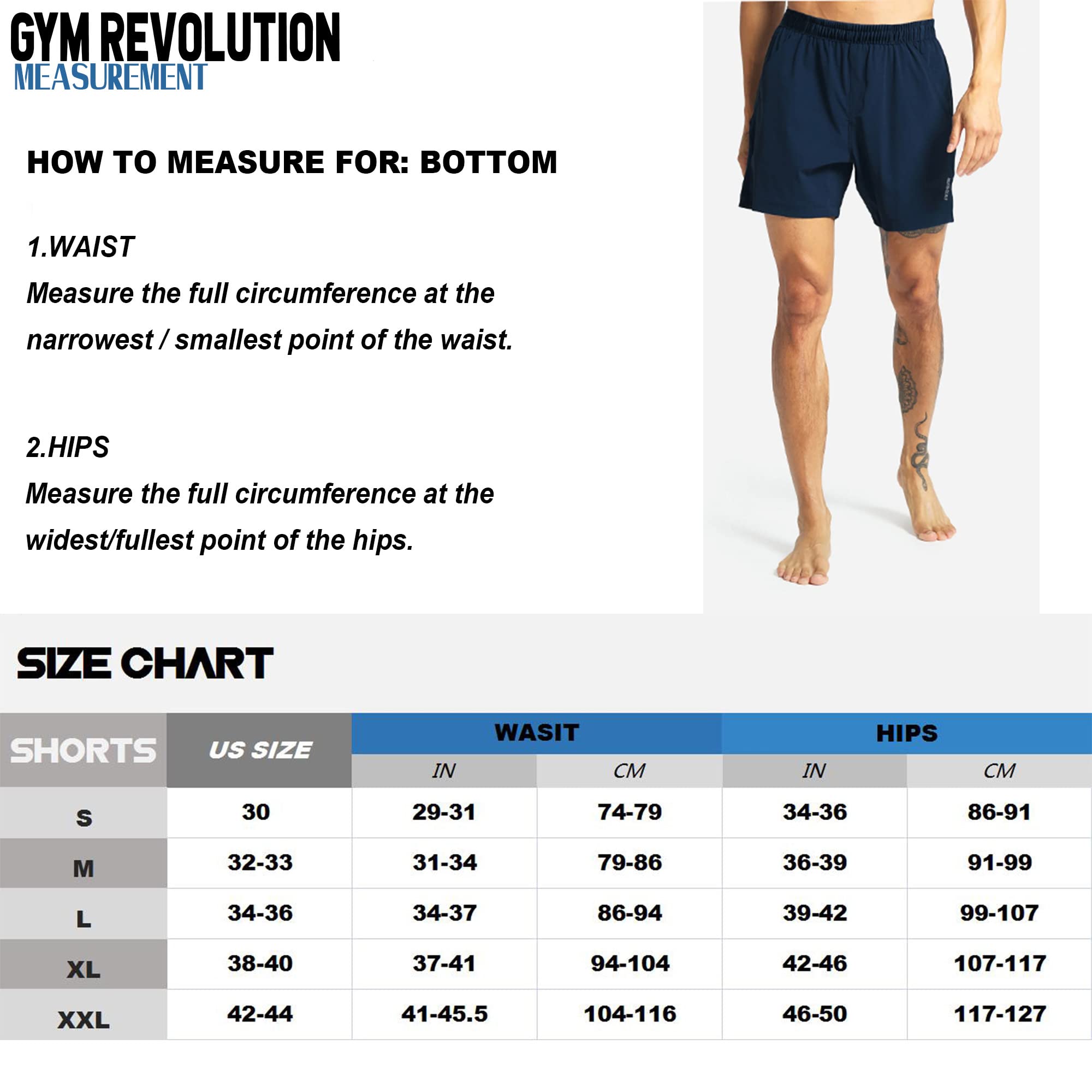 GYM REVOLUTION Men's 5 Pack Workout Running Quick Dry Gym Training Shorts with Pockets Black Grey Dark Grey Navy Blue Army Green M
