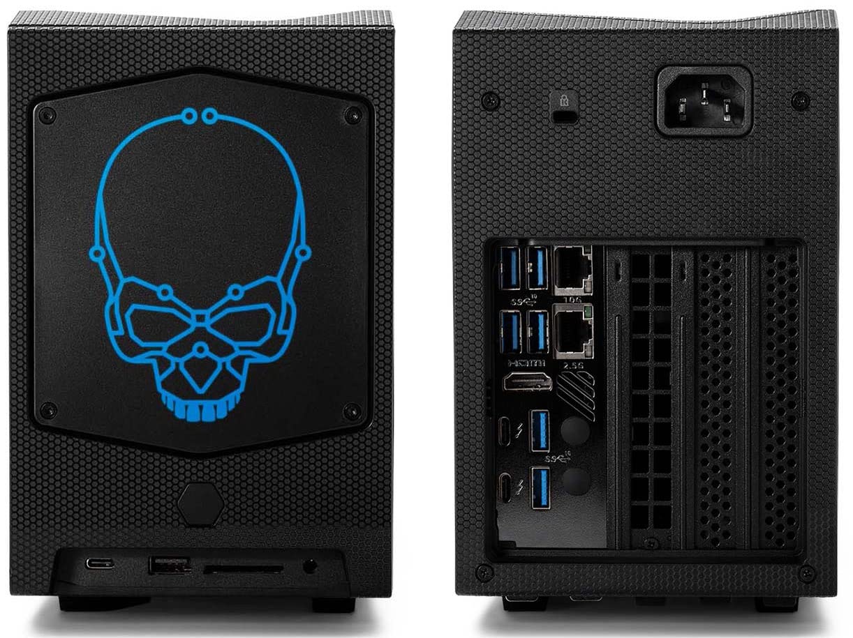 Intel NUC 12 Extreme Black Mini Desktop PC 12th Gen i9-12900 16-Core 2.40GHz, 32GB RAM, 2TB m.2 SATA SSD, UHD 770, WiFi 6, Bluetooth 5.1, 2 Thunderbolt 4, RJ-45, SD Card, Win11P with Hub