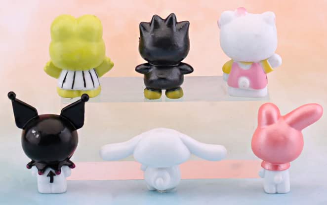HORNO 6 pcs Cute Lovely Mini Animal Figure For Cake Topper,Garden Cake Decoration,Plant Etc.