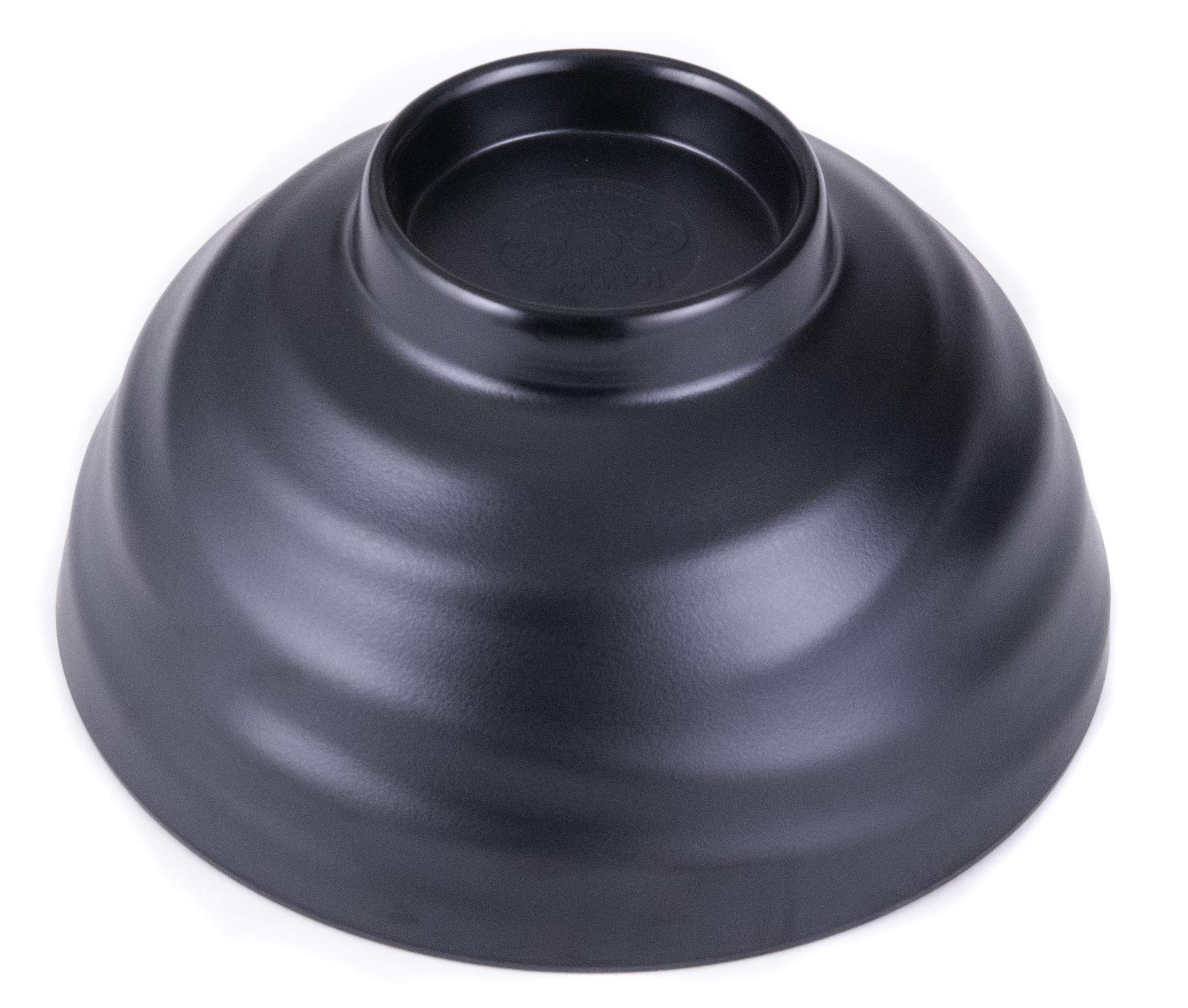 Itamae Tableware Matte Black Melamine Ramen Pho Noodle Bowl 7.5" Dia x 3.75" H Multi Purpose Udon Soba Bowl 6 Pieces Pack Restaurant Supply
