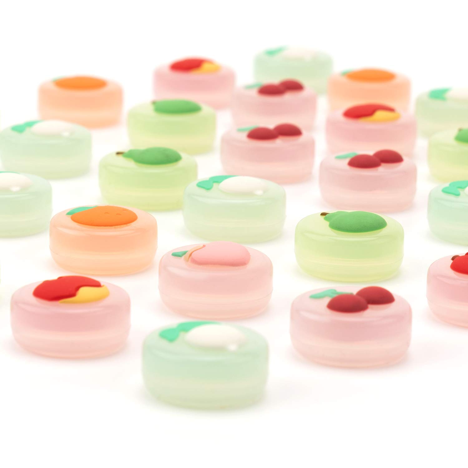 GeekShare Fruit Theme Thumb Grip Caps,Compatible with Nintendo Switch/OLED & Switch Lite,Soft Silicone Joystick Cover,4PICS -- Cherry and Turnip