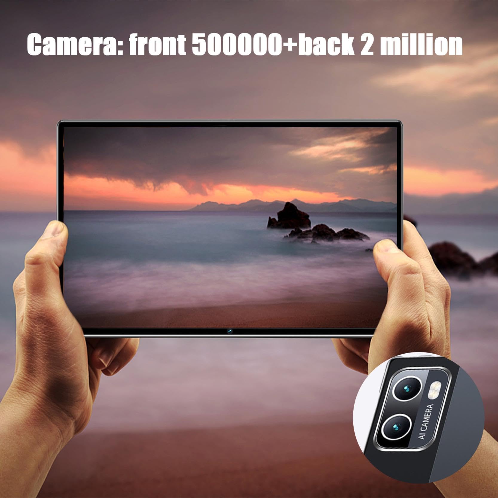 High Configuration 2+16G All Netcom 10.1-inch Android Tablet Computer 10 Core IPS High-Definition Ultra-Thin WiFi Bluetooth Voice Call Game Office Tablet