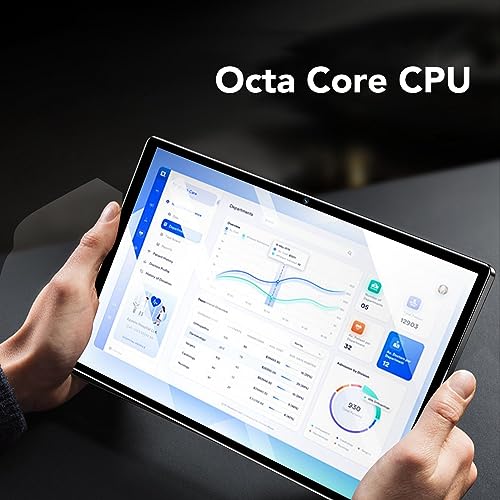 HD Tablet, Dual Camera Tablet PC 10.1in FHD 8GB RAM 256GB ROM with Keyboard for Travel (US Plug)