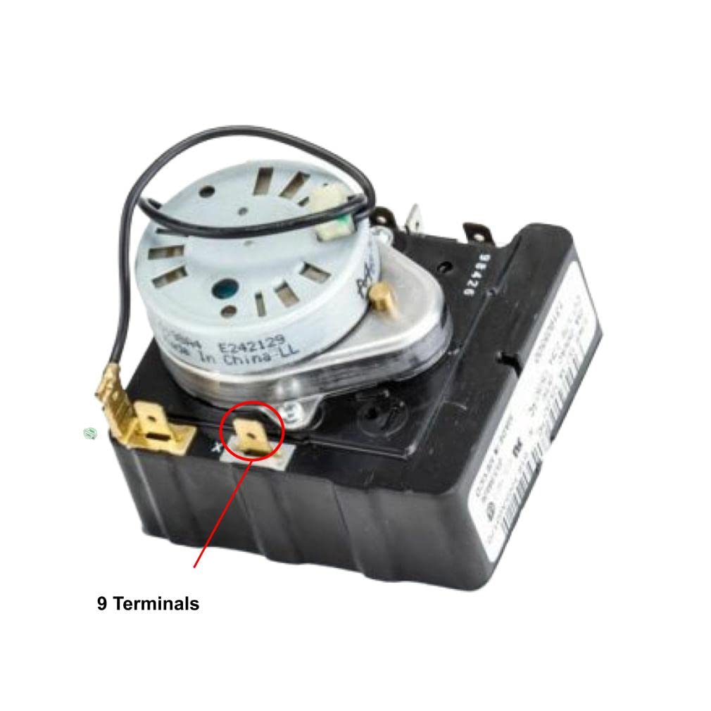 GLOB PRO SOLUTIONS 131905500 CKD2378 Dryer Timer 3" Length Approx. 9 Terminals Replacement for and Compatible with Frigidaire Kenmore White Westinghouse Heavy Duty