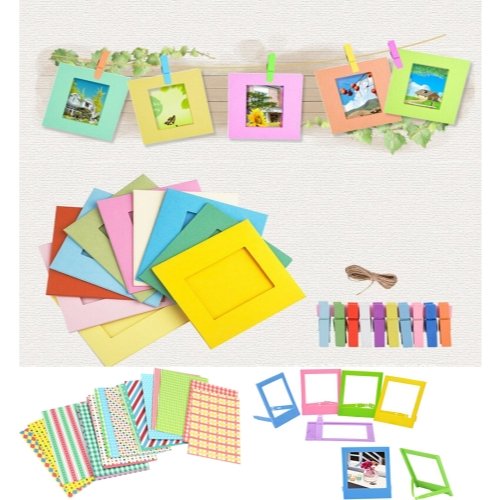 Fujifilm Instax Mini 9 Camera + 14 PC Instax Accessories kit Bundle, Includes; Instax Case + Album + Frames & Stickers + Lens Filters + More (Flamingo Pink)