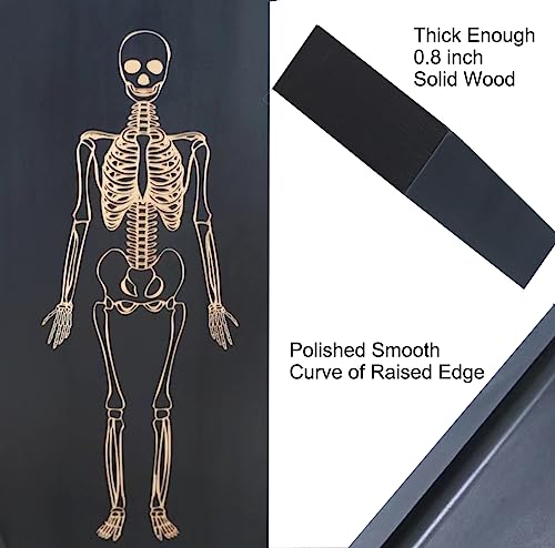 Goth Charcuterie Boards - Coffin Tray Skeleton for Horror Party - Coffin Serving Tray Food Decor - Gothic Kitchen Accessories Cheese Platter Tray