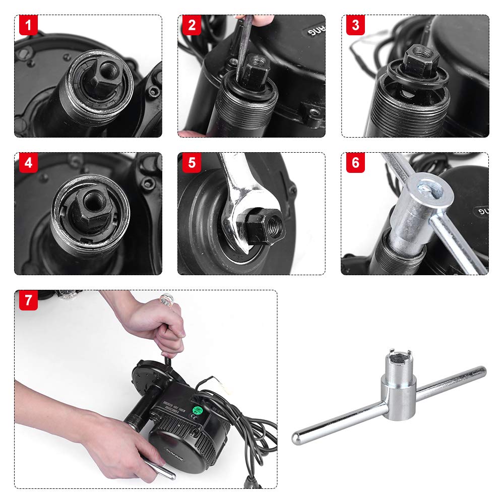 Greenergia Bottom Bracket Tool Axle Remover for Bafang Mid Drive BBS BBSHD Motor Kit