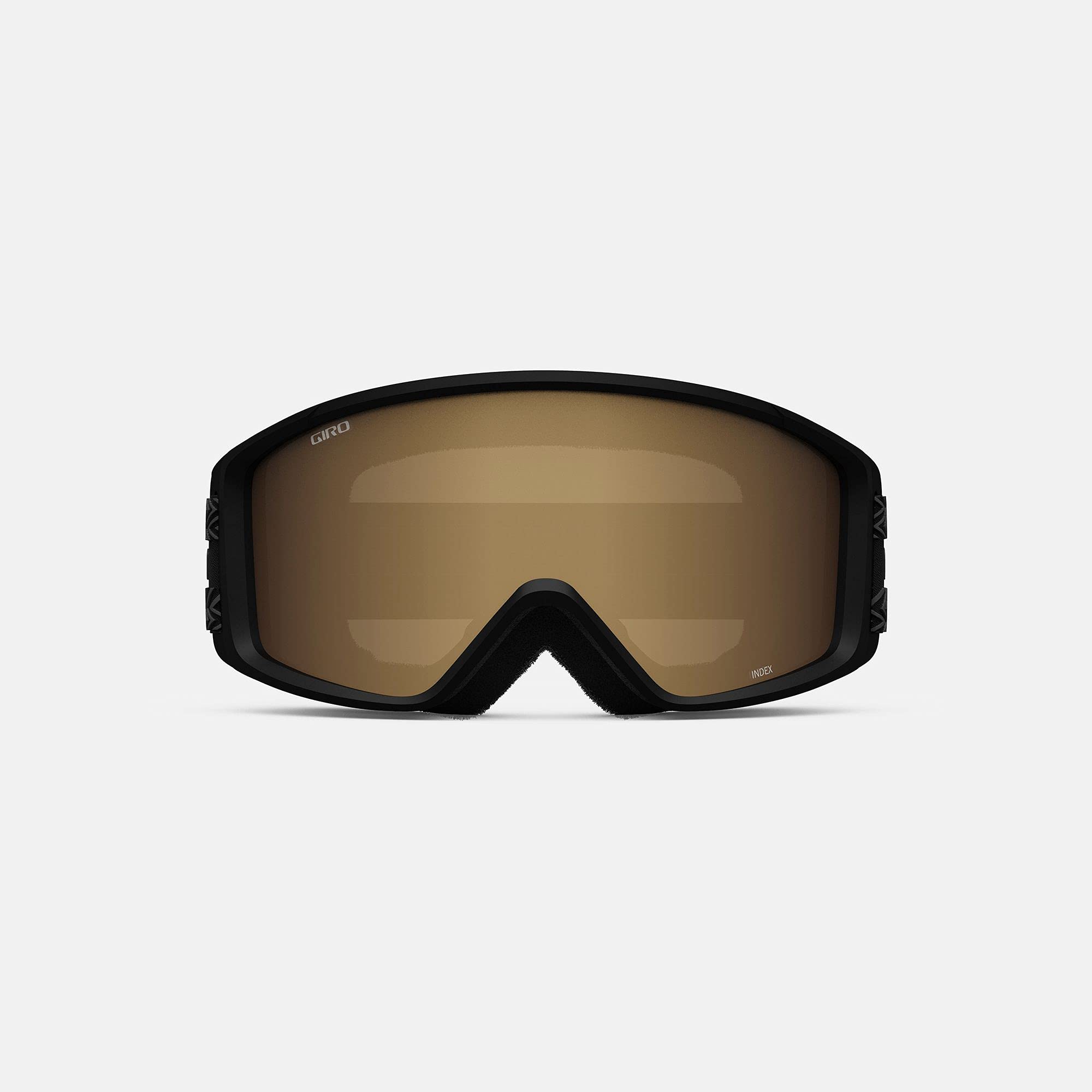 Giro Index 2.0 Adult Snow Goggle - Black Techline Strap with Amber Rose Lens
