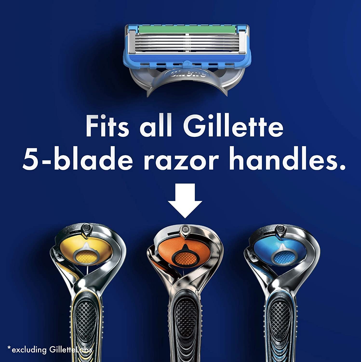 Gillette Proglide 1 Razor, 4 Refill Blade Cartridges, 1 Travel Case