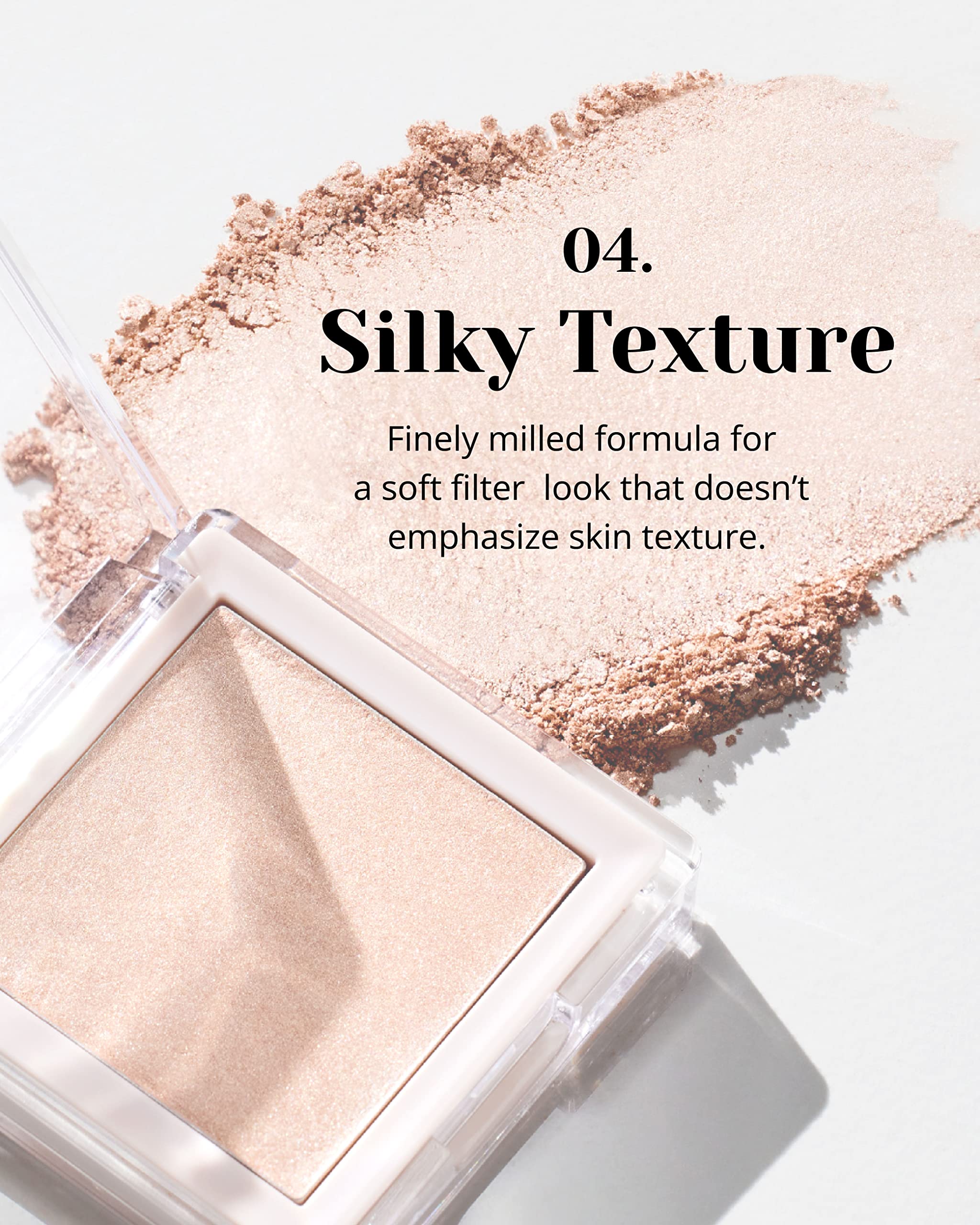 Glint DEWY MOON NATURAL GLOW HIGHLIGHTER RADIANCE ENHANCING MAKEUP (Dewy Moon, 3.8g/0.13oz) - Highlighter Powder Add Glimmer to Makeup by LG Beauty. Shiny Illuminator, Rich Pigment & Silky Touch