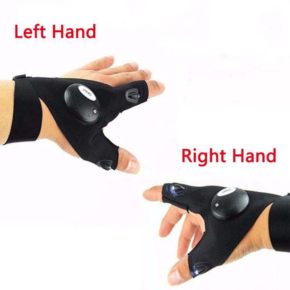 Ice for Trout 2PC Night Fishing Glove with LED Light Tools Outdoor Gear High Low Rigs Saltwater