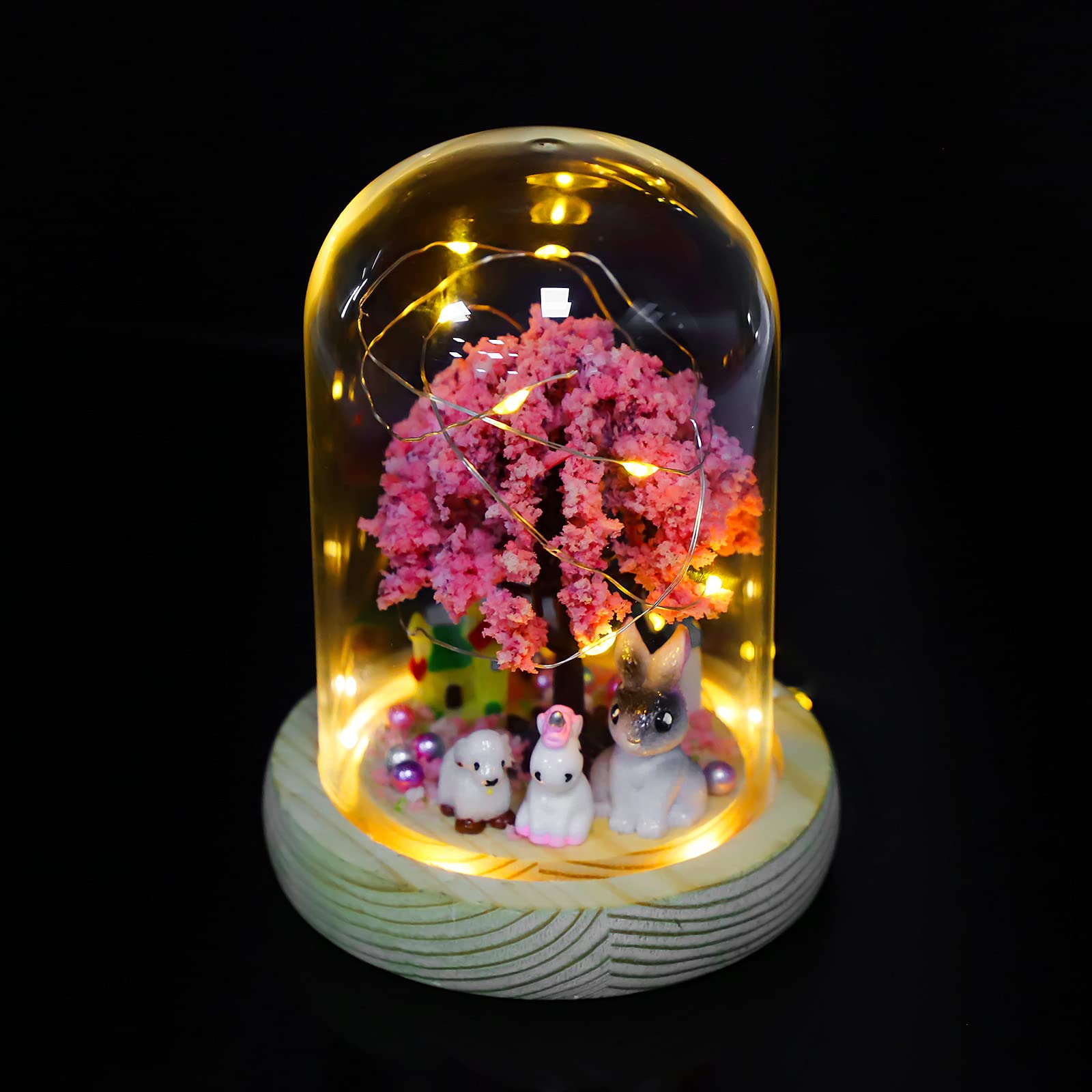 IEKEODI Make Your Own Magic Night Light, DIY Night Light Kit for Girls,Arts and Crafts Nightlight Project Novelty for Girls Ages 6-8