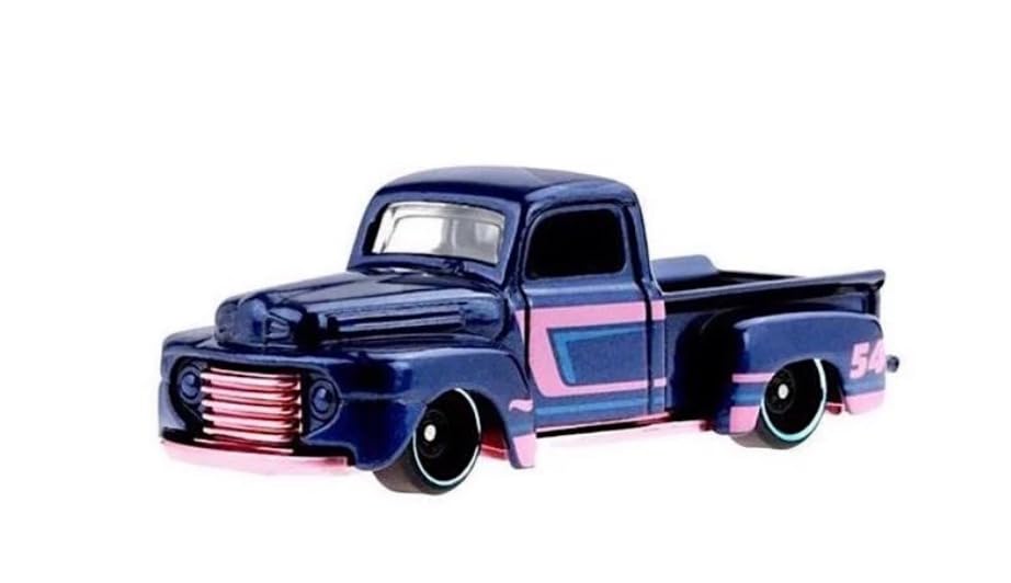 Hot Wheels 2022 Pink and Blue Series 54th Anniversary Partial Set of 4 Diecast Vehicles