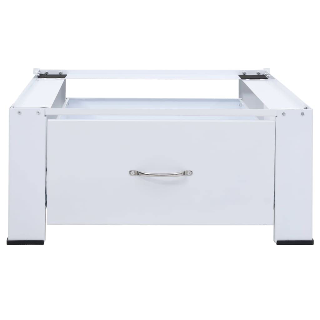 GOLINPEILO Washing Machine Pedestal Base Stand with Drawer Storage, 27.2"x27.2"x12.8", Mini Refrigerator Cabinet Stackable Kit Utility Room, Load Capacity: 220.5 lb, Large Size/Single