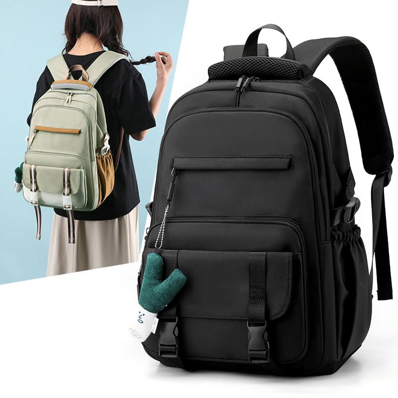 GGWIEAEA 2PCS Youth Waterproof Backpack Large Capacity Laptop Bag with Pencil Case Suitable for School Leisure And Travel