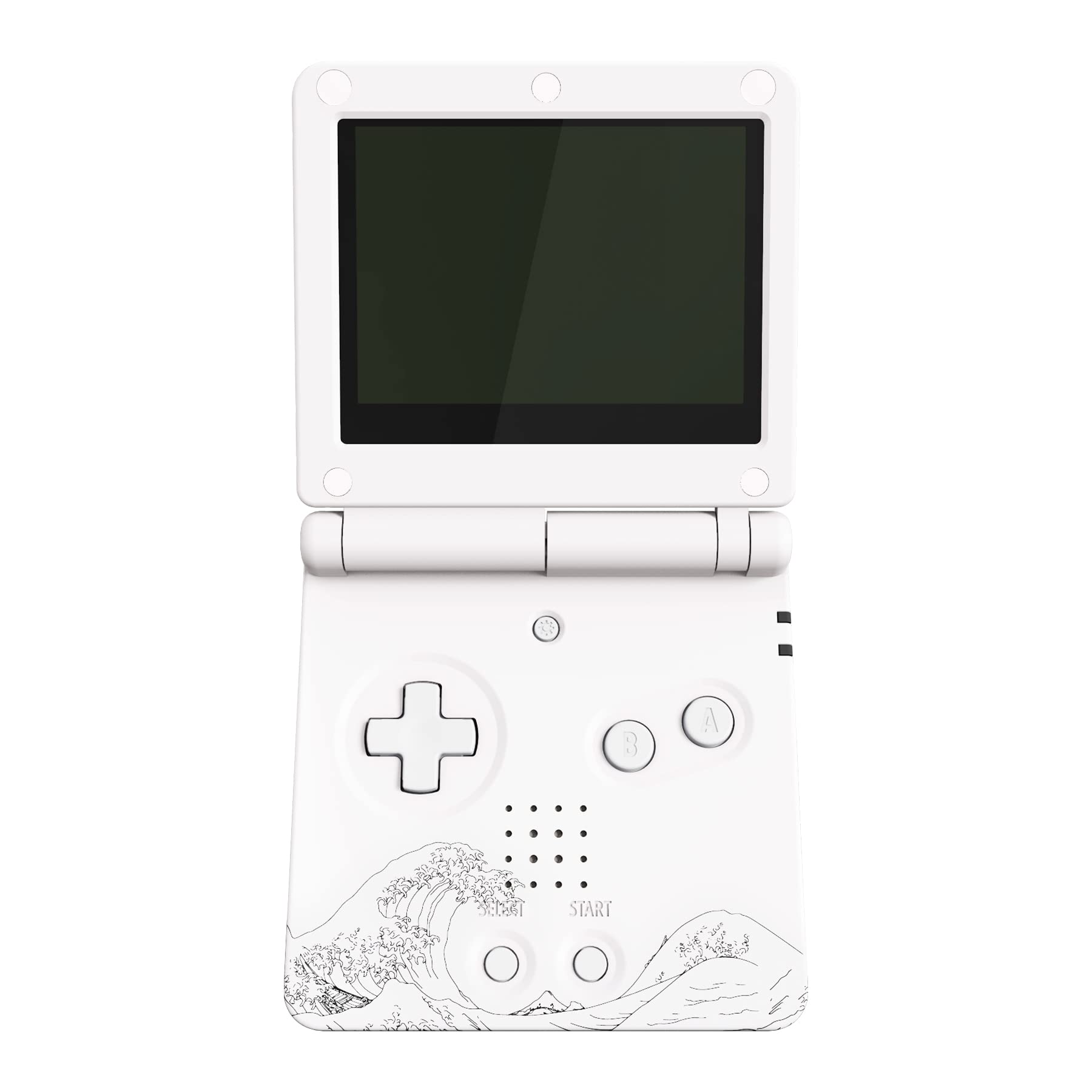 IPS Ready Upgraded eXtremeRate The Great Wave Custom Replacement Housing Shell for Gameboy Advance SP GBA SP β Compatible with Both IPS & Standard LCD β Console & Screen NOT Included