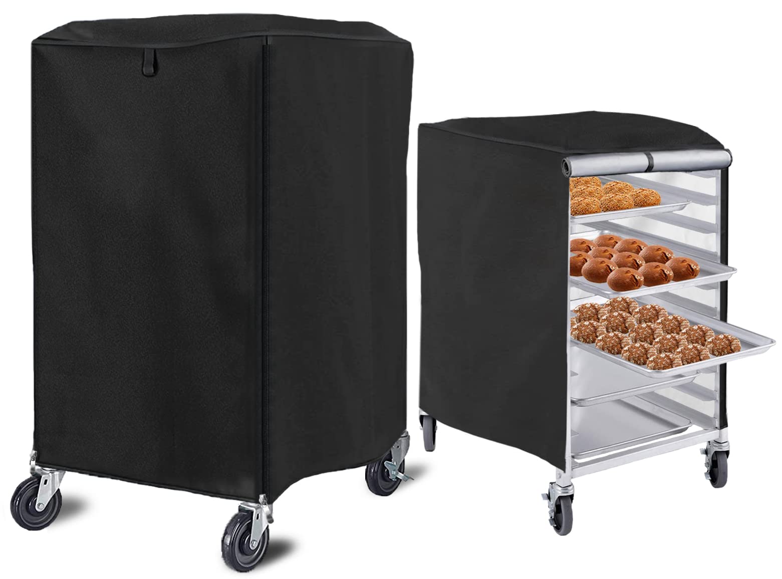 Grehge n Pan Rack Cover, 23x28x32in High Density Waterproof and Dustproof Bread Rack Cover, Bakery Single Rack Covers.