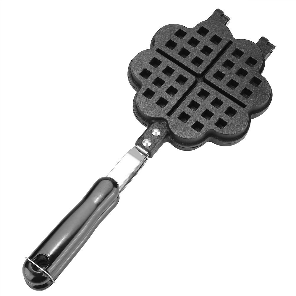 Heart Shape Waffle Pan,Aukson Heart Shape Household Kitchen Gas Non-Stick Waffle Maker Pan MouldPress Plate Baking Tool