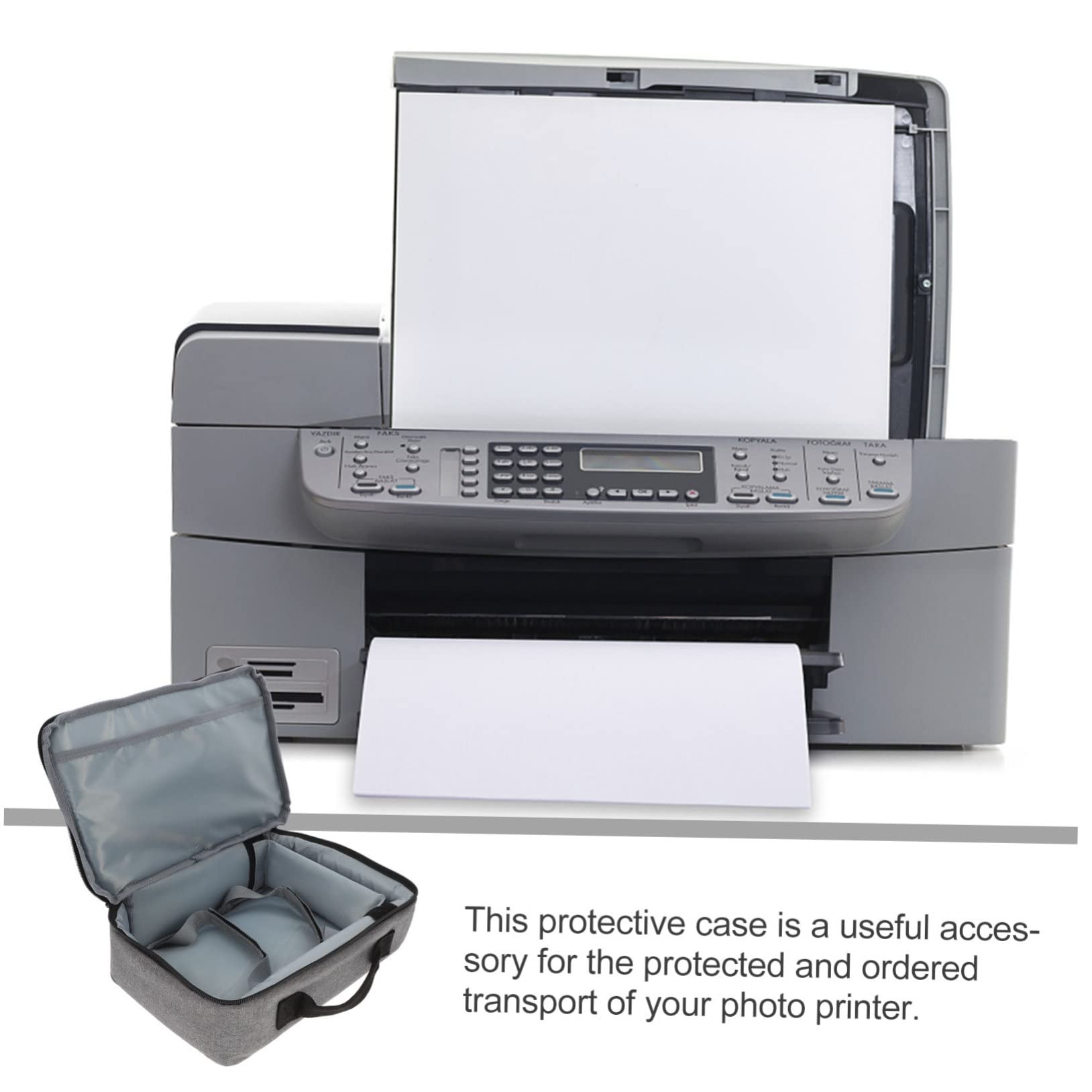 Hemobllo projector storage bag photo printer bag wireless mobile printer case photo printer storage handbags photo printer carrying case bag for printer 4k Oxford cloth Storage Box portable