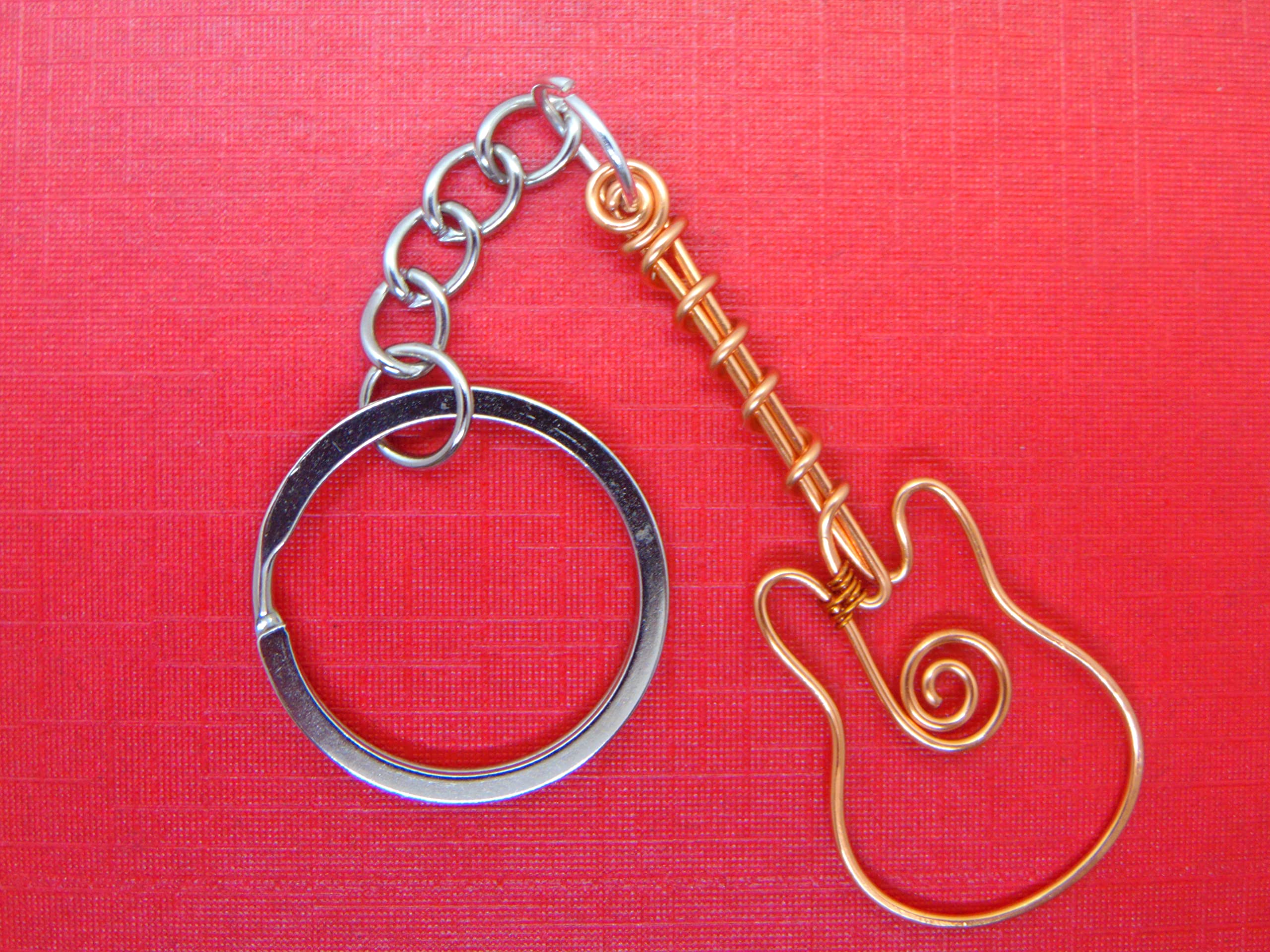 GREENHANDSHAKE Rabbit, Unique Copper Wire Keychain, KeyChains Women Men Keyring Gift Ideas, Bag Charm Key Chain for Handbag