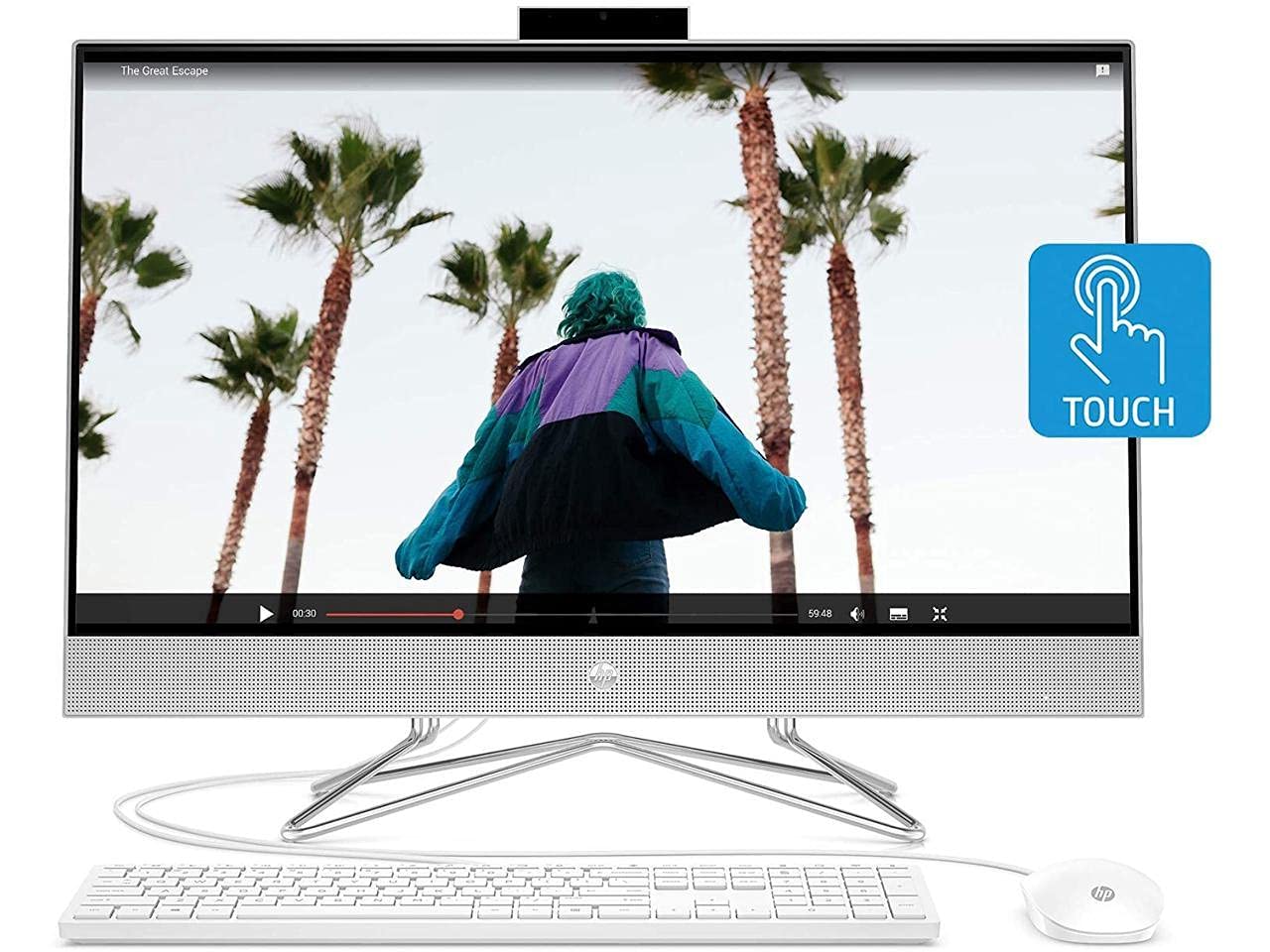 HP Pavilion 27 TOUCH Desktop 1TB SSD 32GB RAM EXTREME (Intel 11th gen Quad Core i7 Processor and Turbo Boost to 4.70GHz, 32 GB RAM, 1 TB SSD, 27-inch FullHD TOUCHSCREEN, Win 10) PC Computer All-in-One