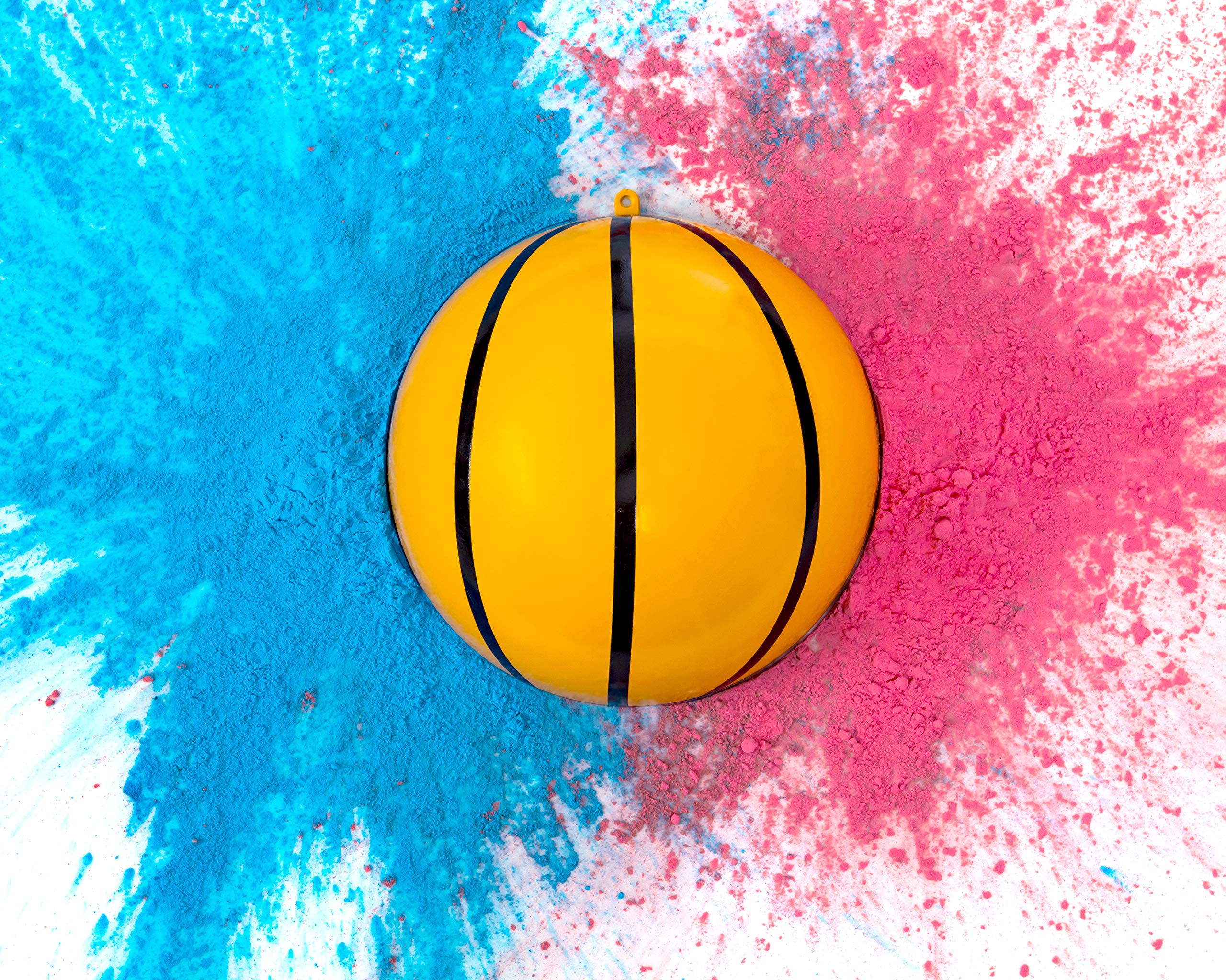 Gender Reveal Basketball with Powder | Exploding Basketballs Kit | Includes Both Pink and Blue Color Packs + One Basketball Shell