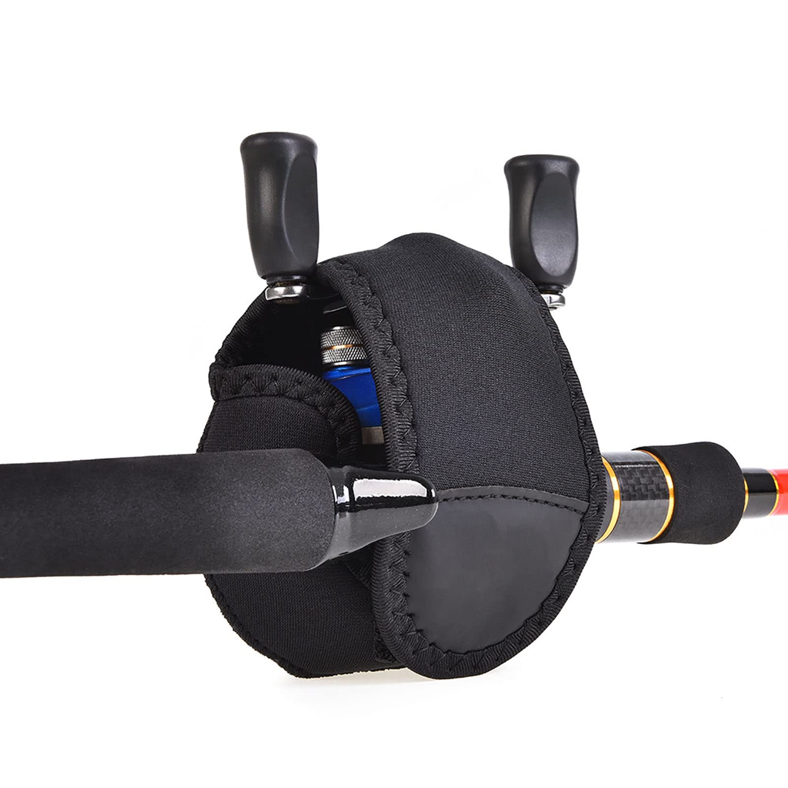 GNMGIZ Fishing Reel Cover Simple Neoprene Durable Casting Reel Cover Protective Storage Bag Classic Spinning Reel Pouch Tool