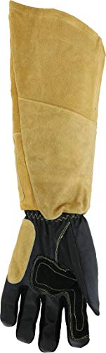 IRONCAT 9070LHO Goat and Cow Stick Welding Glove -Medium, Pre-Curved Fingers, Kevlar Thread, Climax Aerogel Insulation , Tan