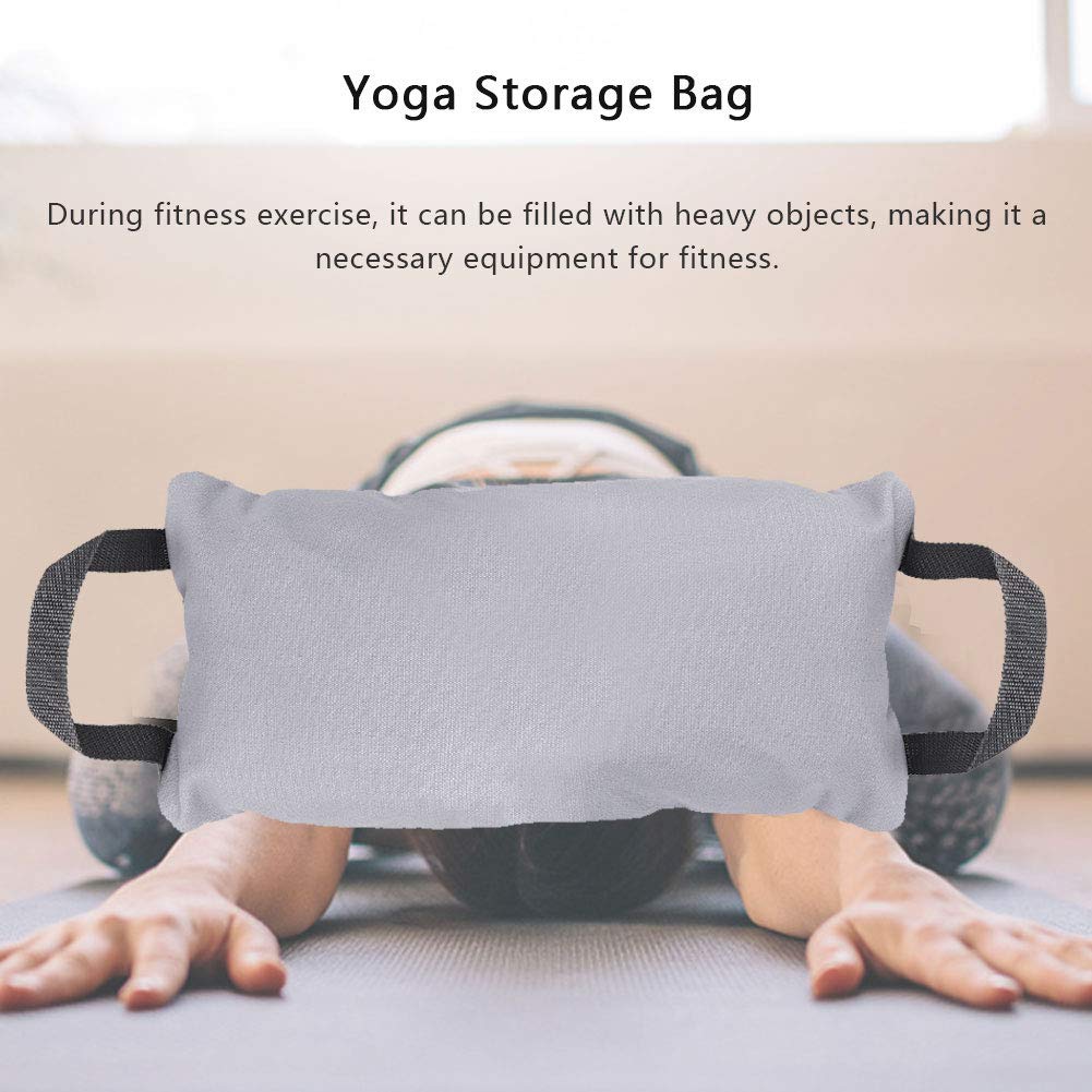 HASAKI Durable Weightlifting Sandbag Fitness Training Thin Arm Yoga Storage Bag Fillable Accessory Durable Weightlifting Sandbag(灰色)