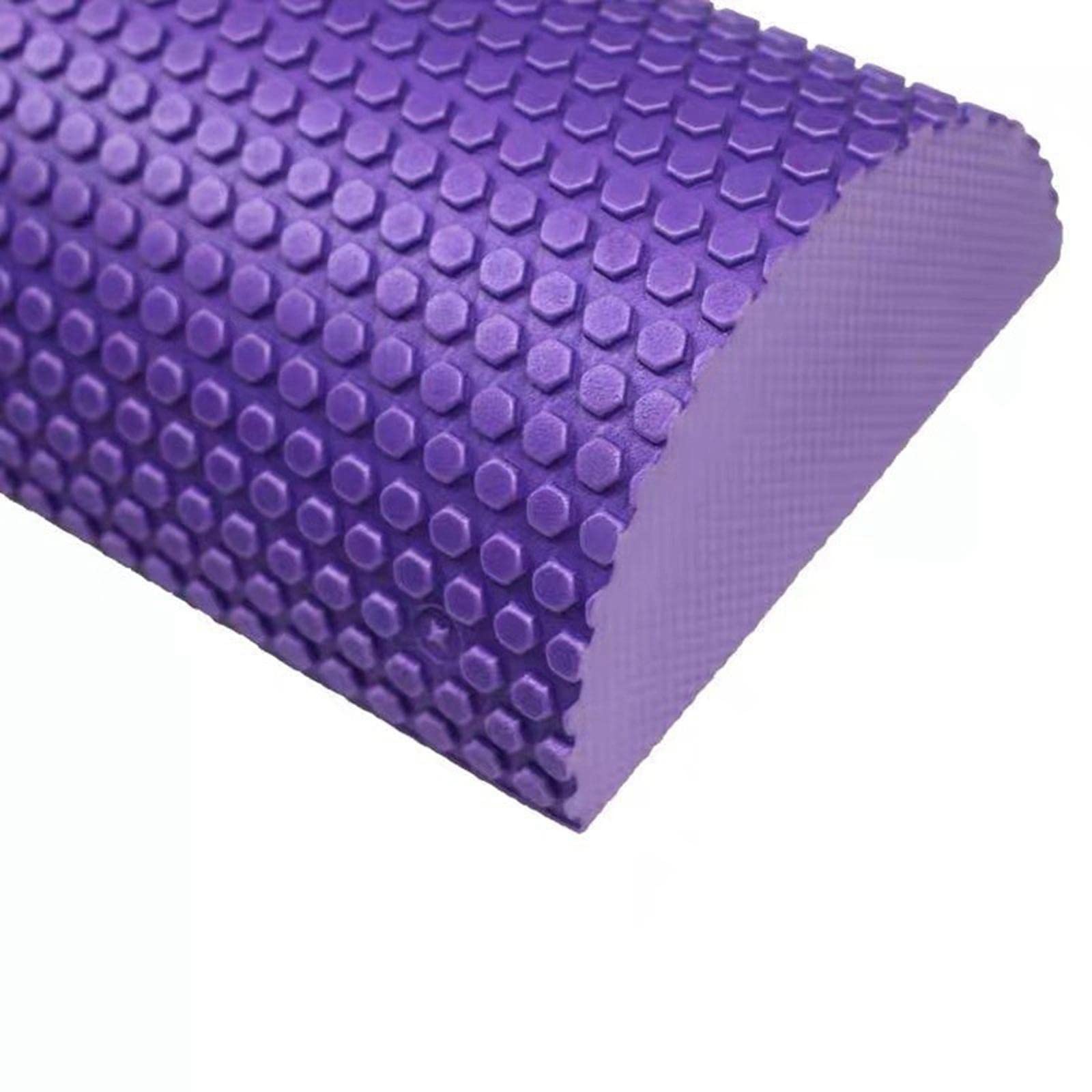 Harilla Length Flexibility Blocks with Point Pilates Half Roll Set 1/2 Foam Roller for Physical Half Roller for Yoga, Purple 30cm