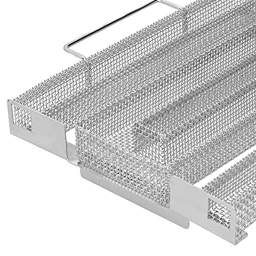 Maze Smoker Tray, BBQ smoker not Easy to be Deformed, Grill Meat Smoker Tray for Hot or Cold Meat, Cheese, Fish and Pork Smoking