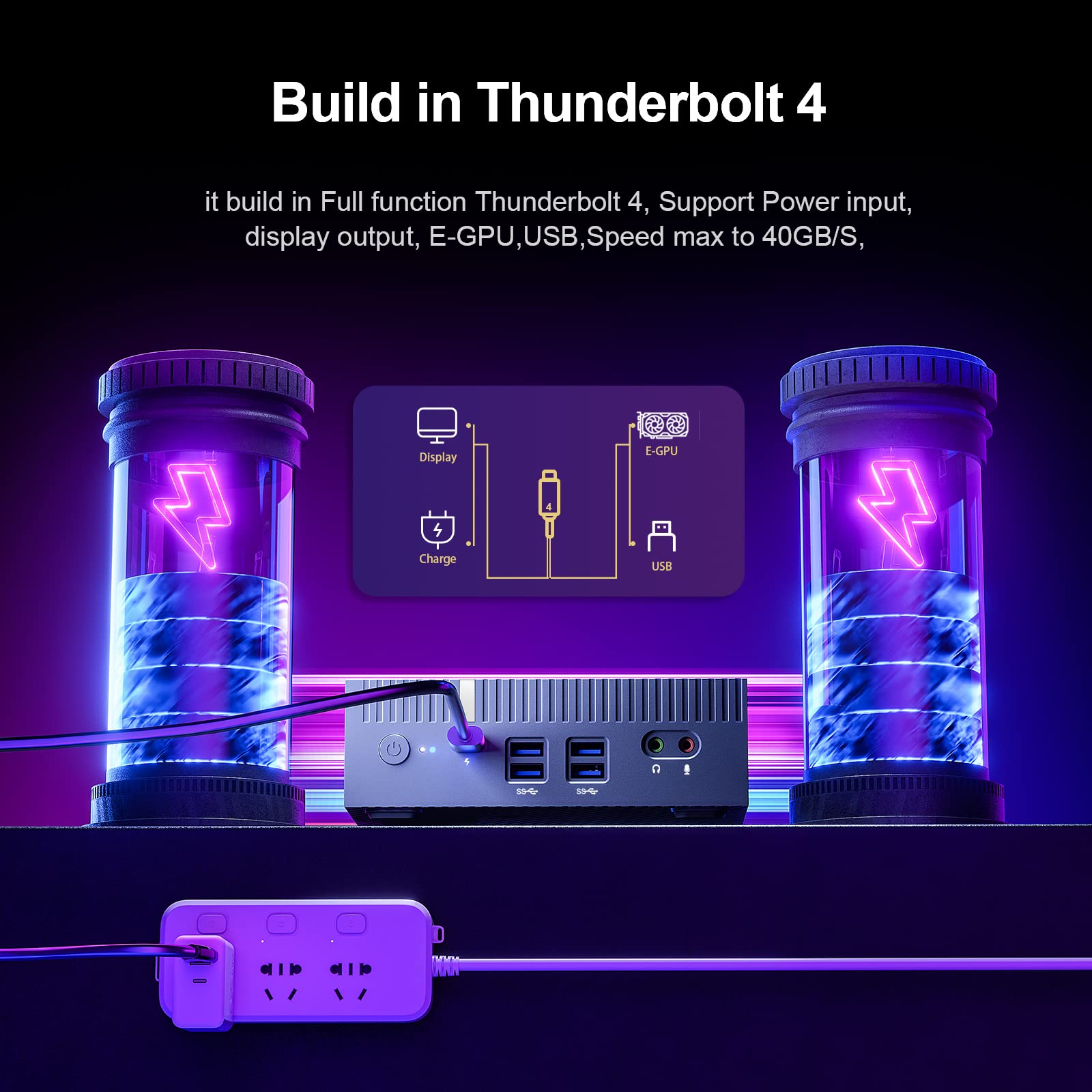 goodtico Mini PC Gaming IT12 Intel 12th i7-1270P 12Cores 16Threads,Mini Desktop Gaming Computer,16G RAM 1TB PCIE 4.0 SSD,Build in Thunderbolt 4, 2x2.5G Intel Ethernet,4x4K Output,WiFi 6 Windows 11Pro
