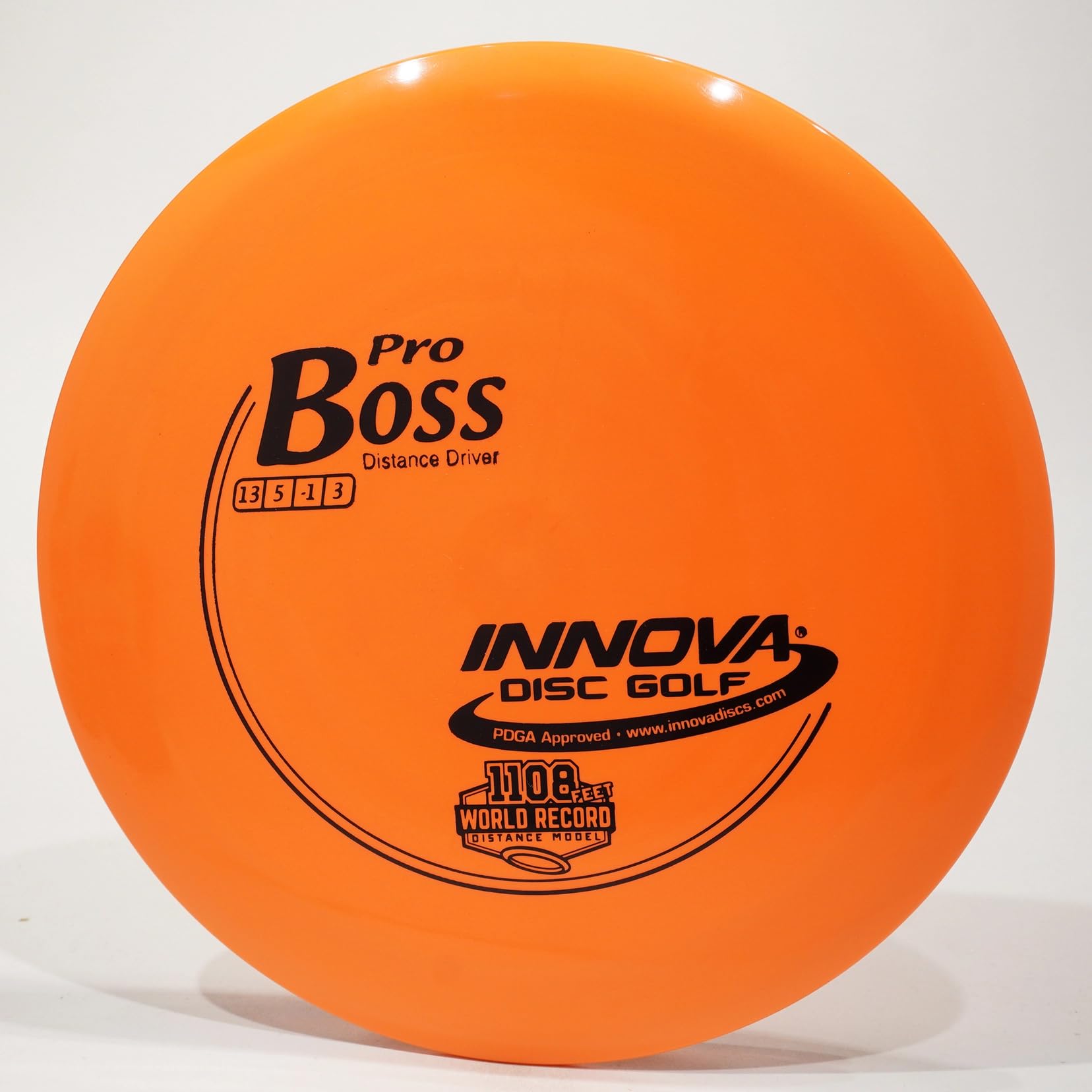 Innova Boss (Pro) Distance Driver Golf Disc, Pick Weight/Color [Stamp & Exact Color May Vary] Pink (Light) 173-175 Grams