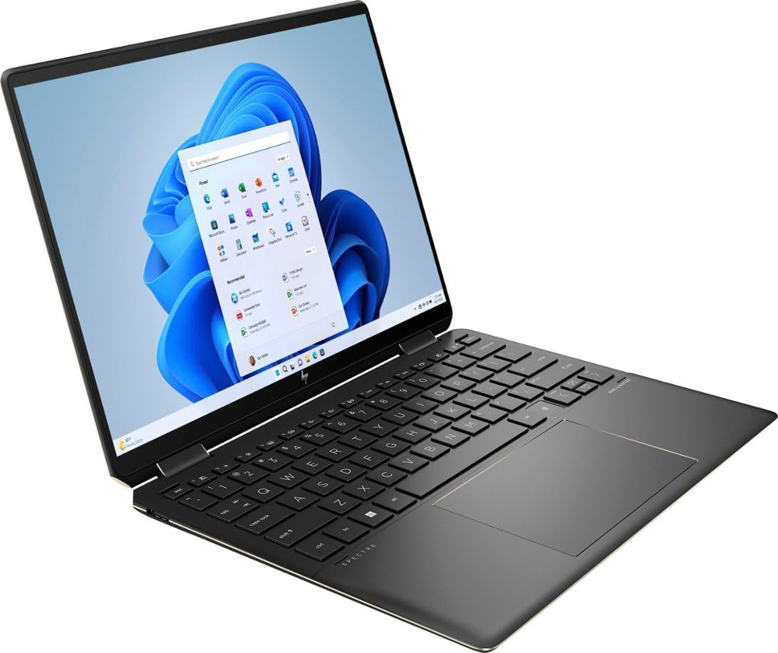 HP Spectre x360 2-in-1 Laptop, 13.5" FHD+ IPS Touchscreen, Intel i7-1355U 10-Core, Iris Xe Graphics, 16GB LPDDR4, 512GB SSD, Backlit KB, Thunderbolt 4, FP Reader, Wi-Fi 6E, Win10 Pro, COU 32GB USB