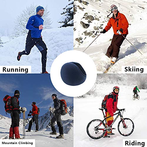 HBlorecer Ear Warmers/Earmuffs 2 pcs Soft Plush Fleece Outdoor Ear Covers Cold Winter Ear Muffs for Men & Women