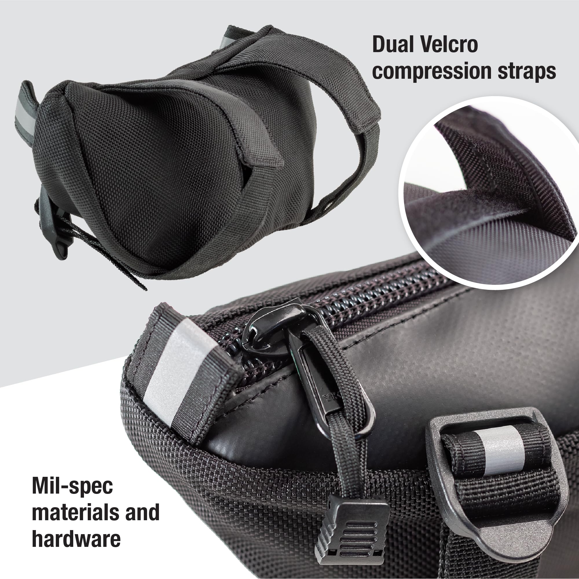 Giant Loop Zigzag Handlebar Bag, 1.5 Liter Black Windshield Pouch, Fits Any Motorbike, Dirt Bike & Snow Bike
