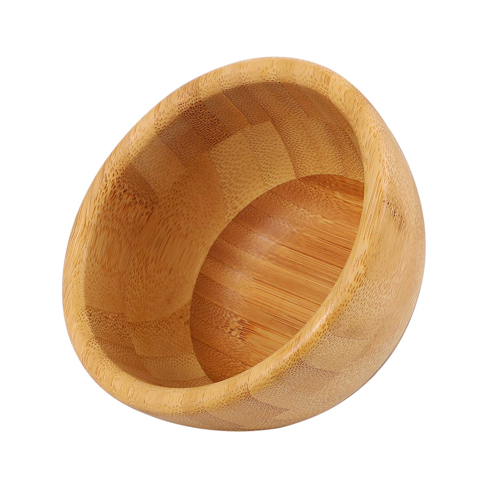 Hemoton Wooden Tray Salad Bowl Child Dried Fruit Food Bowl Bamboo Flatware