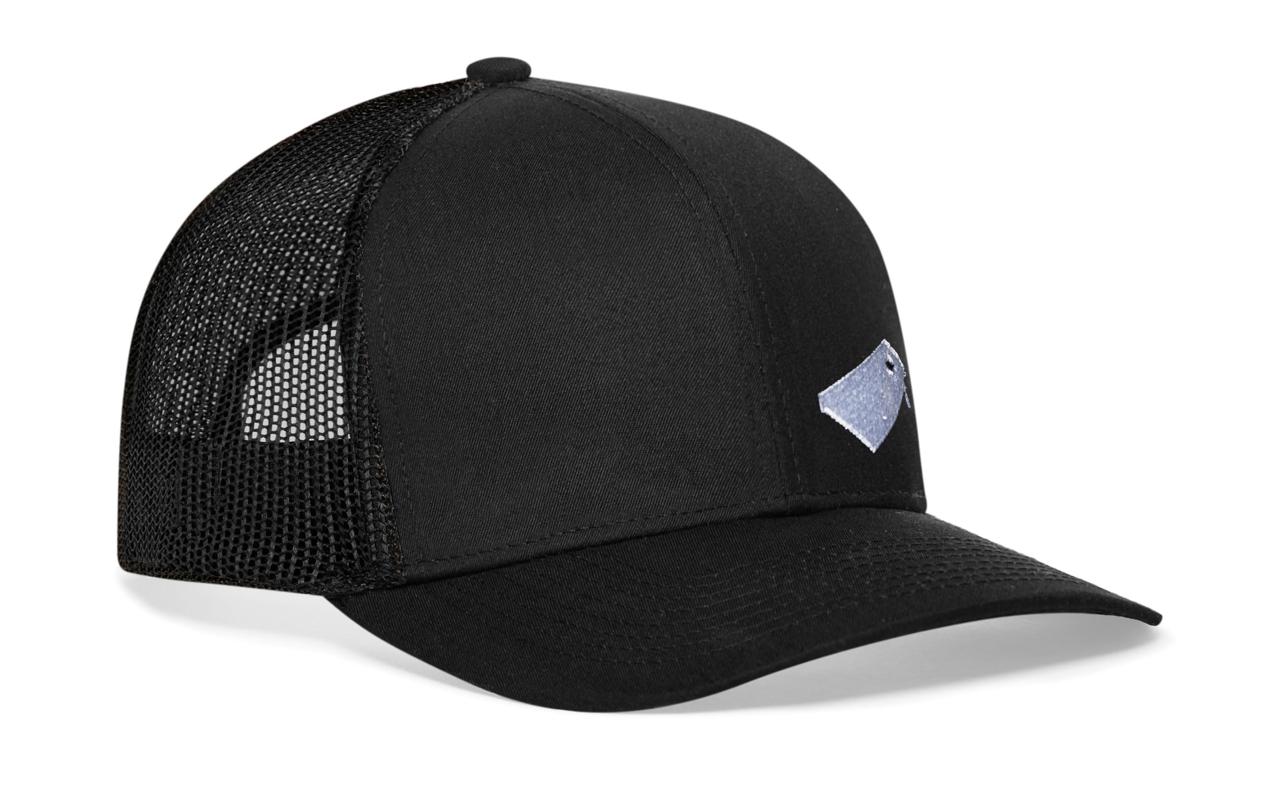HAKA Golf Hat Leather – Mesh Golfing Trucker Hat, Camping Hat for Men & Women, Adjustable Snapback Baseball Cap, Patch Hat - Black