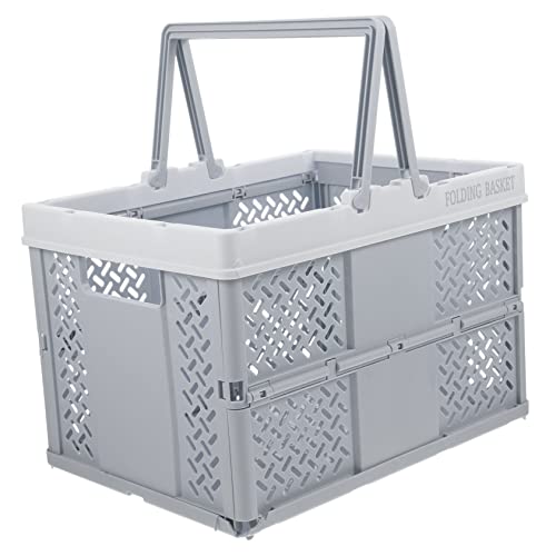 Happyyami 2pcs Picnic Basket Storage Basket with Handle Laundry Basket Storage Baskets with Lids Grocery Basket Foldable Kitchen Basket Space Saving Hamper Garden Basket Pp Snack Eggs