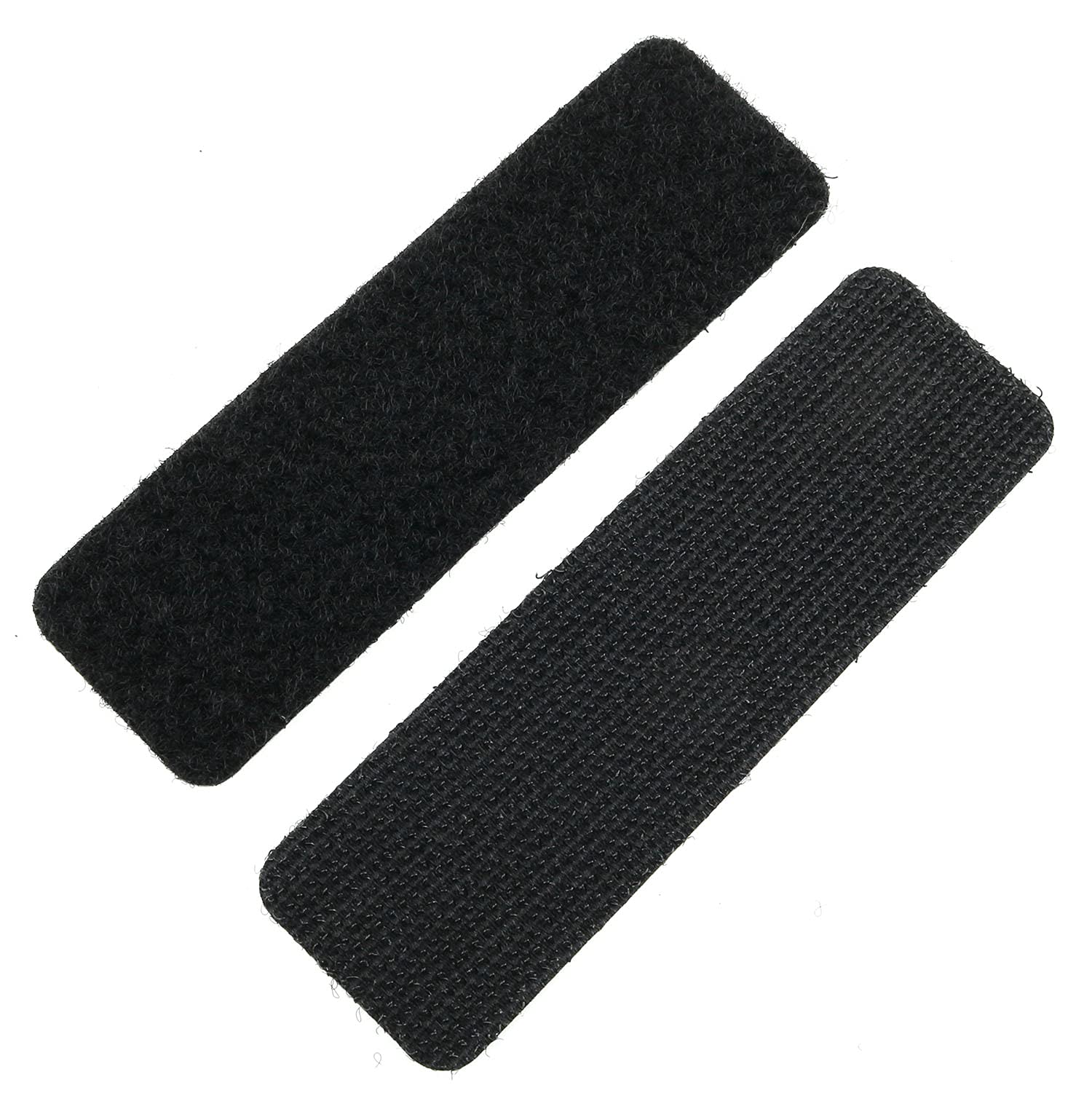 JCBIZ 20pcs Sofa Cushion Sheet Sticker Pads 100x30mm Rectangular Black Sofa Cushion pad with Adhesive Hook Strips for Sofa, Chair, Double Seat, Bench or Other Cushion