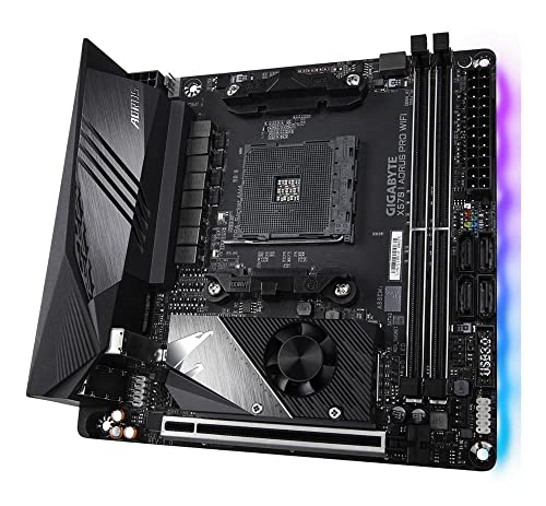 GIGABYTE X570 I AORUS Pro Wi-Fi (AMD Ryzen 3000/X570/Mini-Itx/PCIe4.0/DDR4/USB 3.1/Realtek ALC1220-Vb/DisplayPort 1.4/2xHDMI 2.0B/RGB Fusion 2.0/Gaming Motherboard)