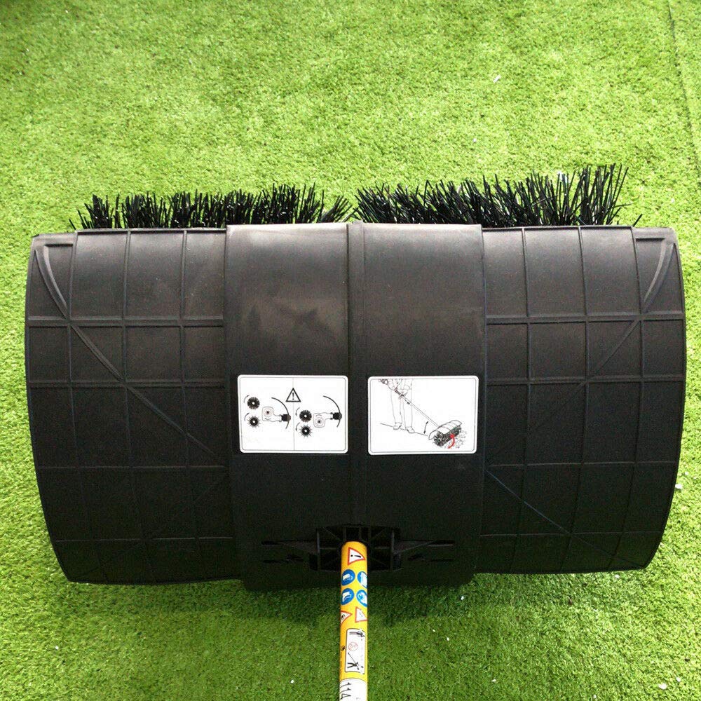 Handheld Floor Sweepers,52cc 2 Stroke 2.3HP Engine Power Sweeping Broom Driveway Turf Lawns Artificial Grass Power Sweeper Street Driveway Lawn Garbage Cleaning Sweeping Machine