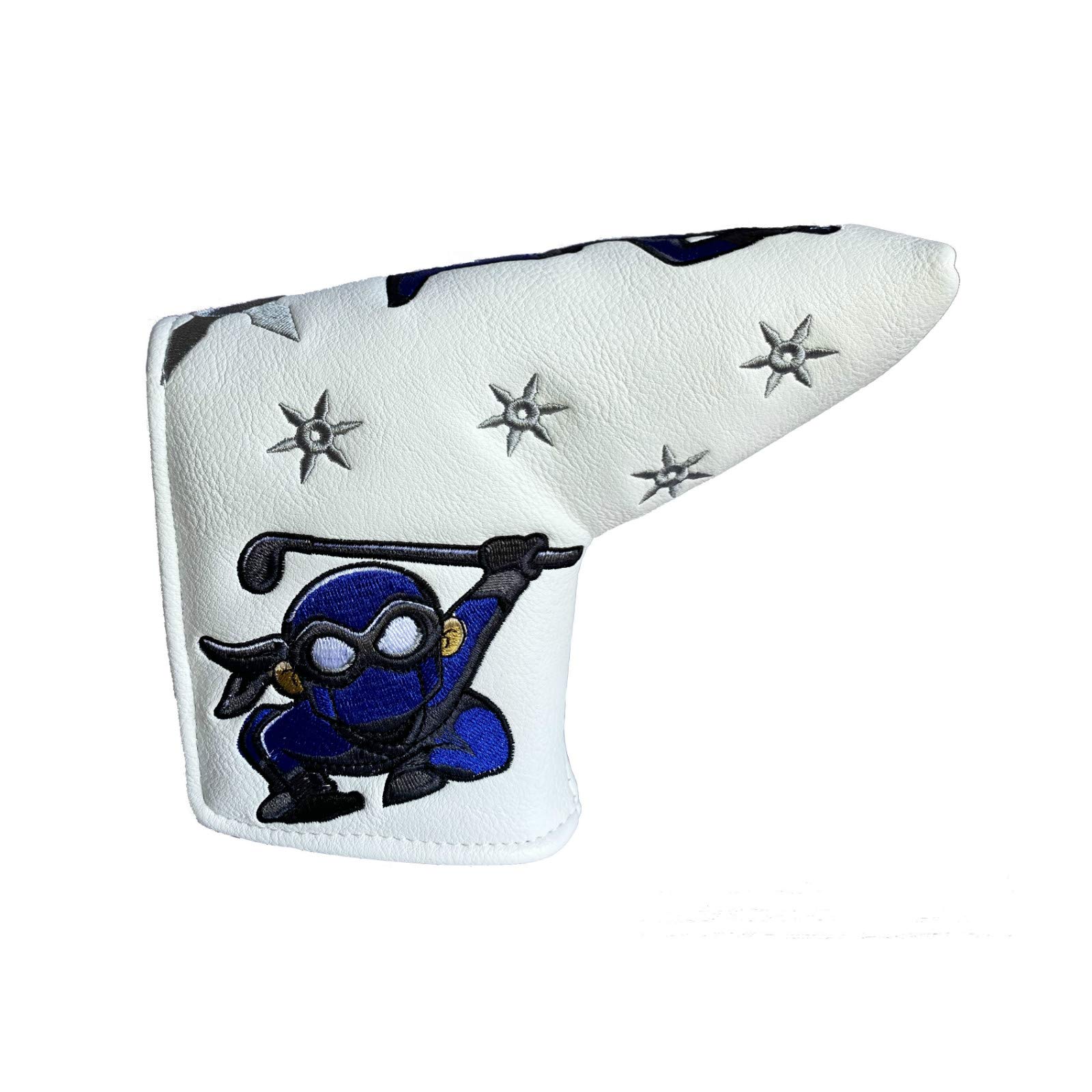 Golf Blade Putter Cover Headcover Magnetic Synthetic Leather Club Protector for Scotty Cameron Odyssey Blade Taylormade (Ninja Blue)