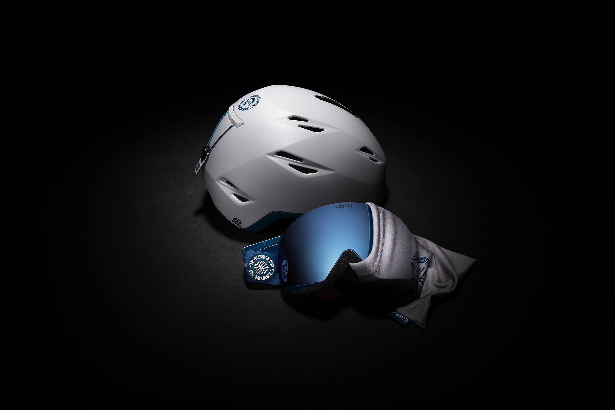 Giro Grid Spherical MIPS Ski Helmet - Snowboard Helmet for Men & Women - Matte POW/Grey - Size M (55.5-59cm)