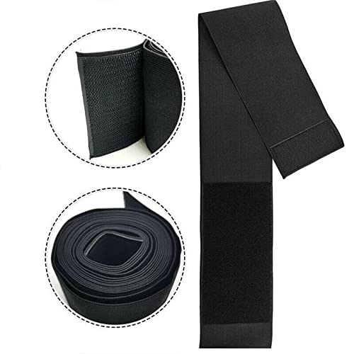 Generic Snatch Me Up Waist Trainer, Adjust Your Trimmer Tummy Sweat Wraps, Body Shaper Compression Wrap, Gym Accessories Black, 7-10