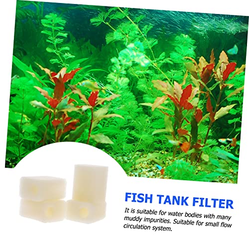 GLSTOY 12 Pcs Fish Tank Filter Cotton Aquarium Accessories Submersible Water Pump Aquarium Sponge Filter Pre- Filter Sponge Aquarium Fish Tank Sponge Filter Replacement Filter Beige Ocean