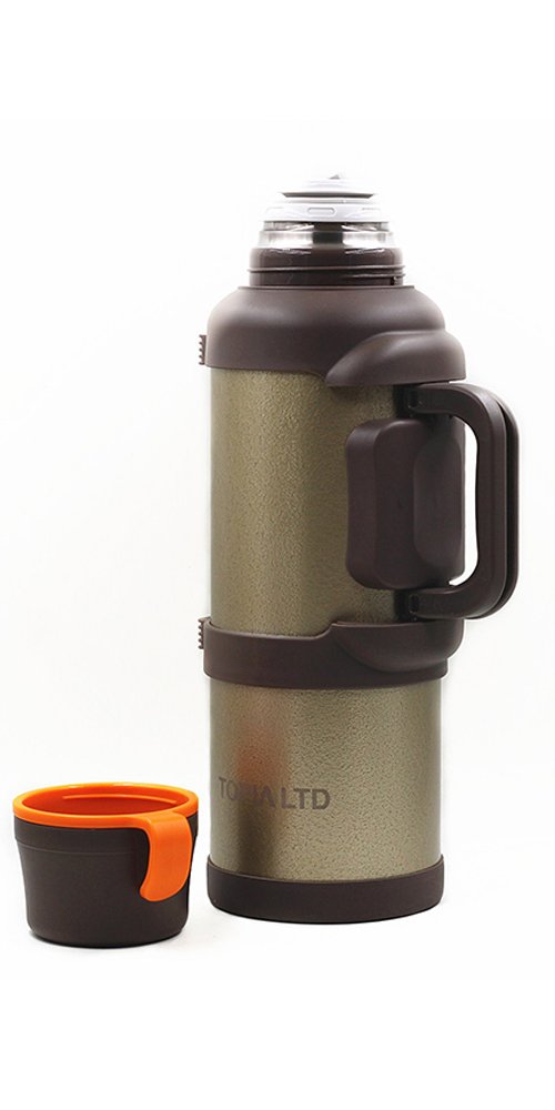 Gigantic 128oz Steel Thermos, 1 gallon, Hot & Cold, Vacuum Instulated,by TOPIA LTD